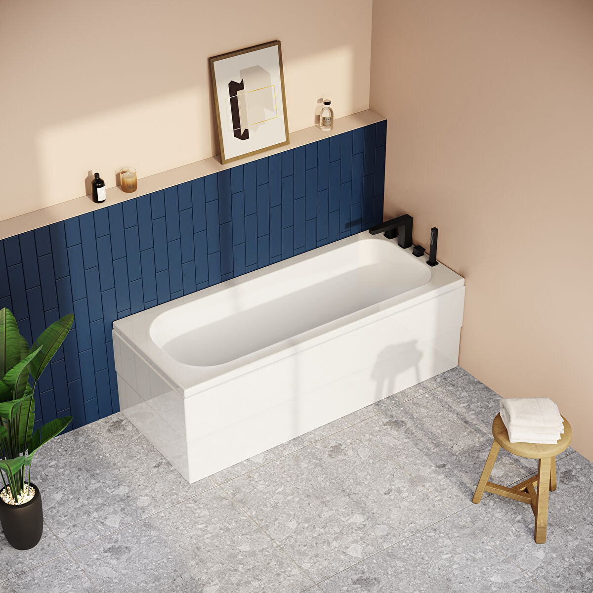 Vitra Optima Single Ended Rectangular Bath