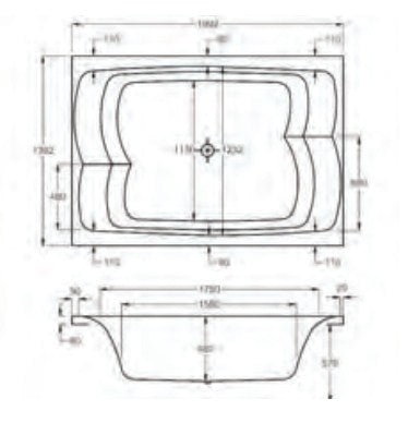 Carron Celsius Carronite 2000 x 1400mm Duo Inset Bath — International ...