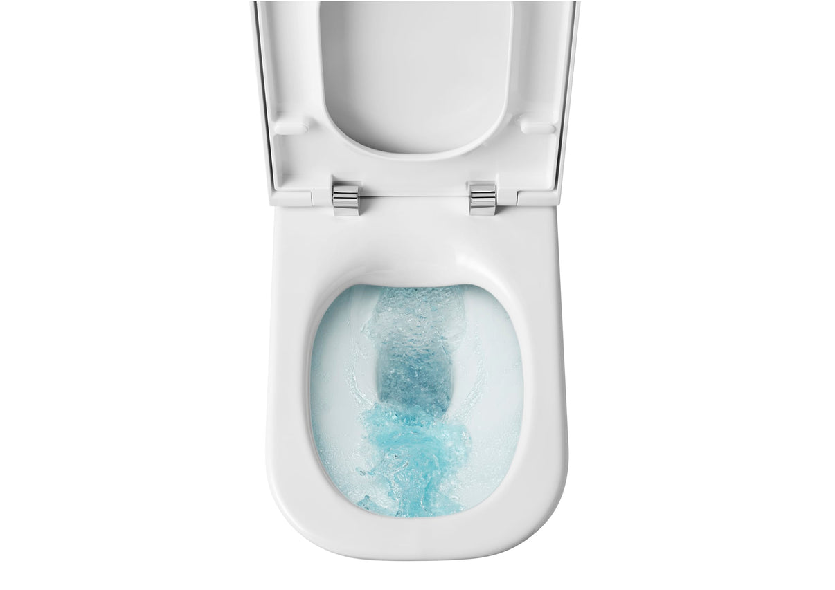 Roca The Gap Compact Back-to-Wall Rimless WC with Dual Outlet
